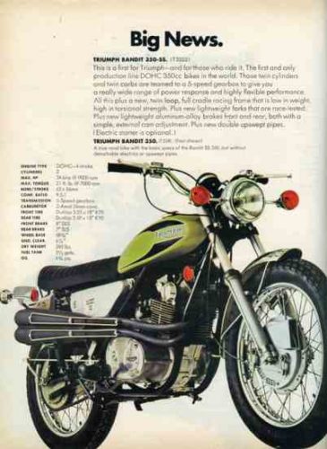 1971 BSA Fury and Triumph Bandit - Motorcycle Classics